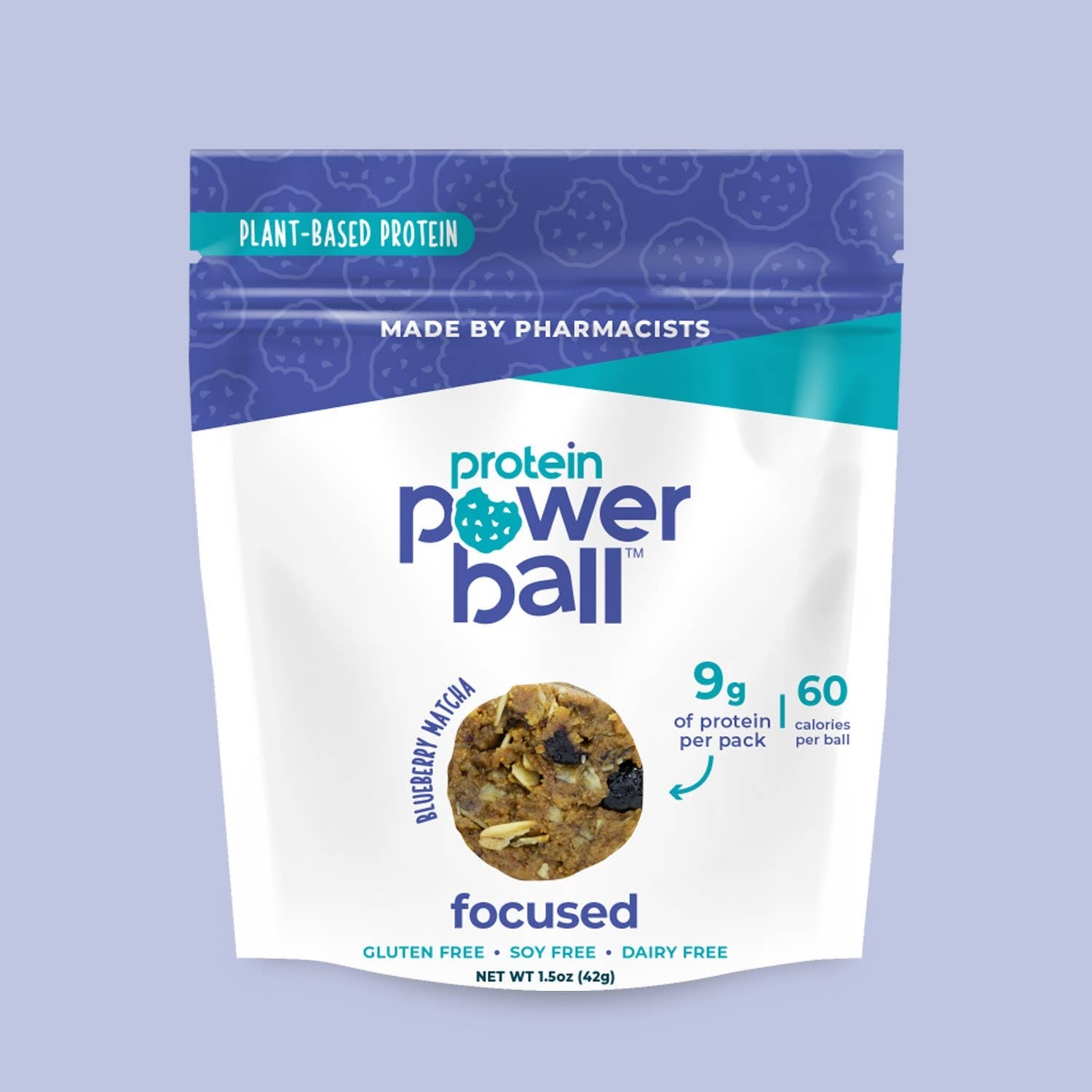 Protein Power Ball - Blueberry Matcha Protein Balls - Single Serve ...